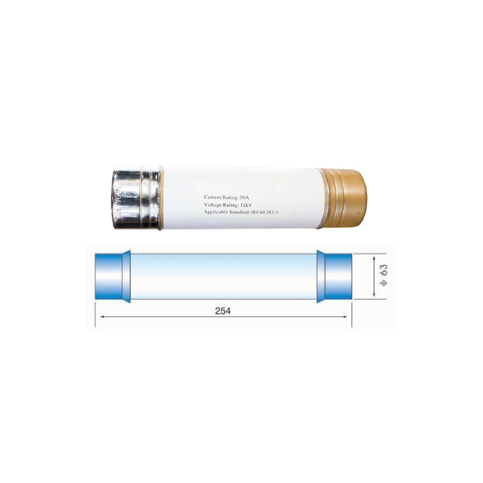 Fuse Link Oil HT 11kV 16Amps RMU Fuse – ZamCables