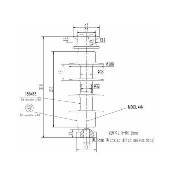 11kV Silicone Post line Insulators – ZamCables
